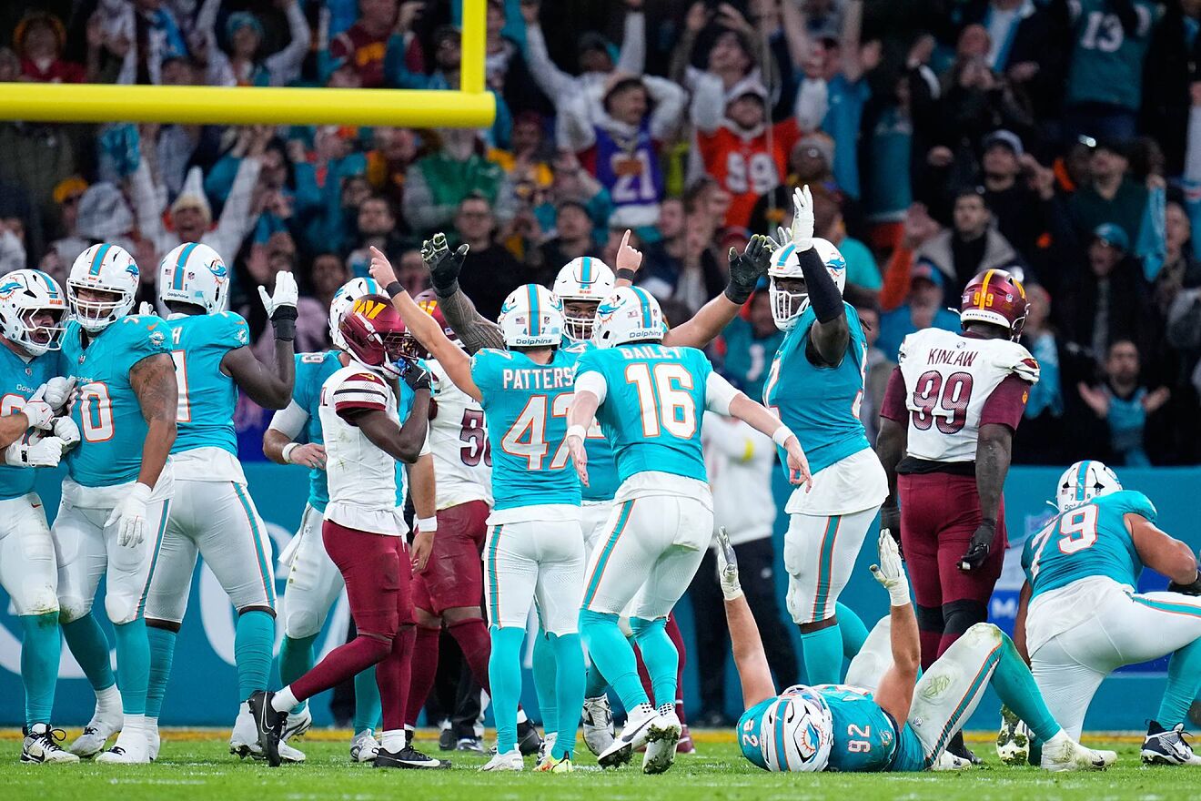 Resumen NFL Commanders vs Dolphins: Miami hace historia en Madrid en el ...