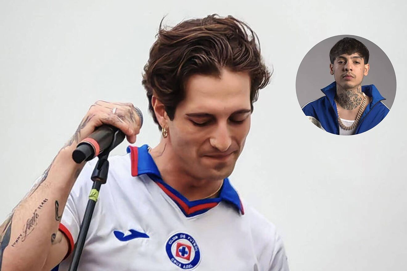 Damiano David porta camiseta del Cruz Azul durante su showcase gratuito ...